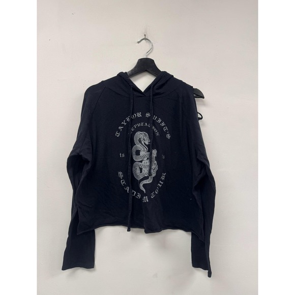 Taylor Swift | Tops | Taylor Swift Hoodie Womens Large Black Reputation ...